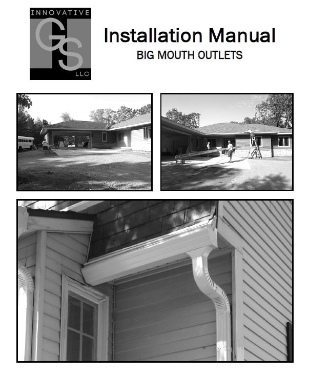 Bigmouth Gutter Outlet Installation Guide | Innovative Gutter Solutions ...